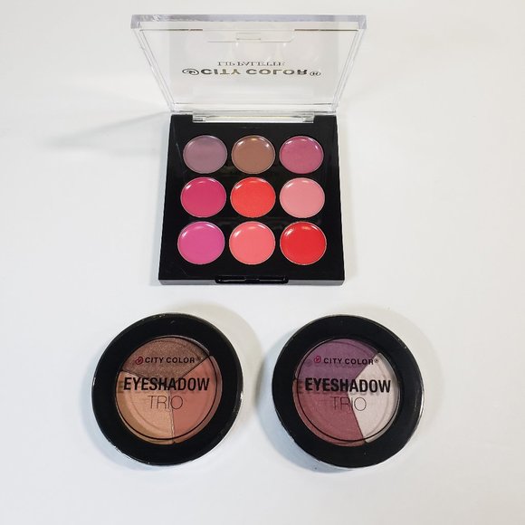City Color | Makeup | City Color Lip Palette And Two Eyeshadow Trio ...